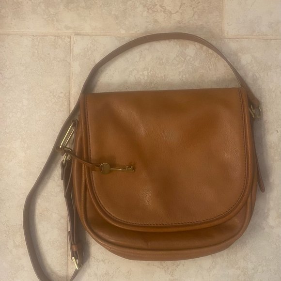 Fossil | Bags | Fossil Cognac Purse | Poshmark